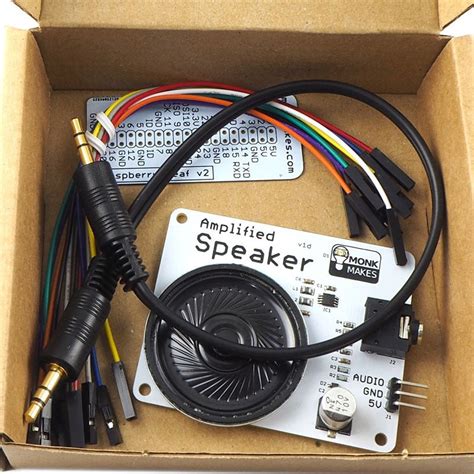 Monkmakes Amplified Speaker Kit For Raspberry Pi Elektor