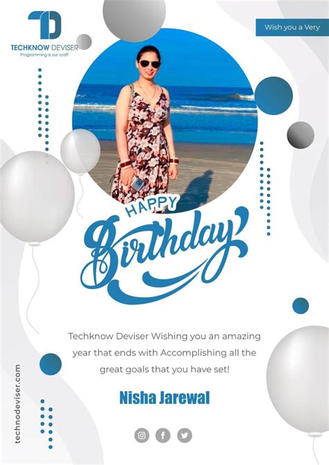 techknow deviser birthdaypost birthdaywishes happiness success