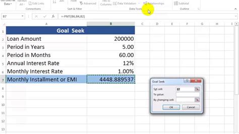 Advanced Excel In Marathi Goal Seek Lecture 51 Youtube