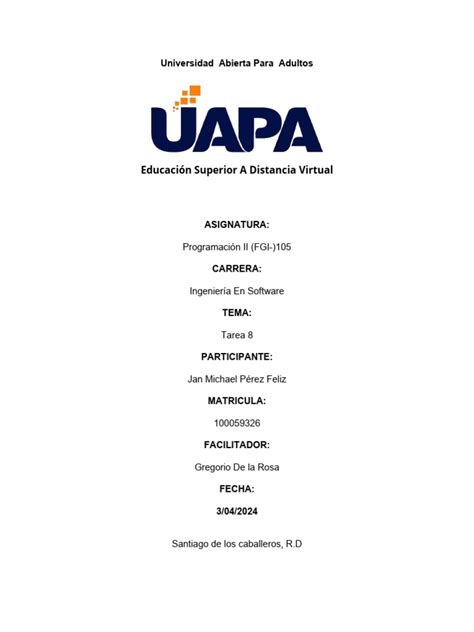 Tarea 8 Programacion 2 Pdf Active X Data Objects Gestión De