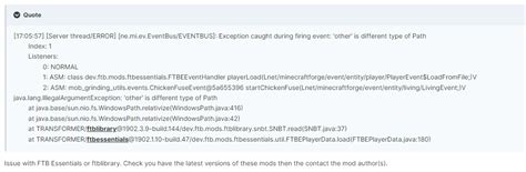Bug Invalid Player Data Using Maybe Caused By Ftb Essentials Or Ftb