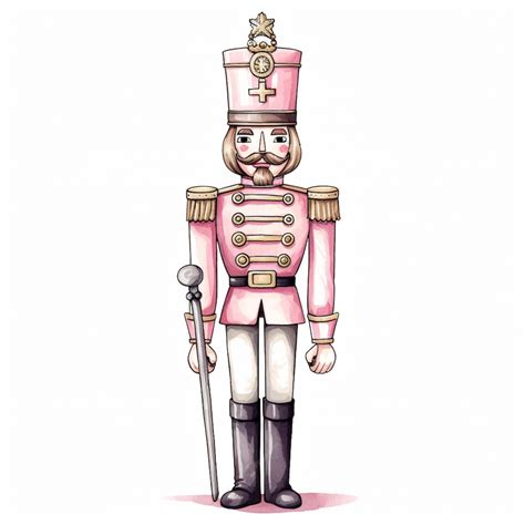 Premium Ai Image A Drawing Of A Nutcracker With A Sword And A Hat