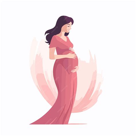 Profile Of A Pregnant Woman In First Trimester Pregnancy Premium Ai