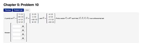 Solved Chapter 5 Problem 10 Previous Problem List Next 713