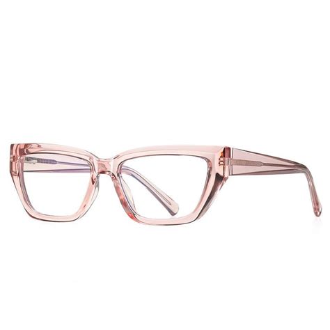 Ccspace Womens Full Rim Square Cat Eye Tr 90 Eyeglasses 56598 C4pink