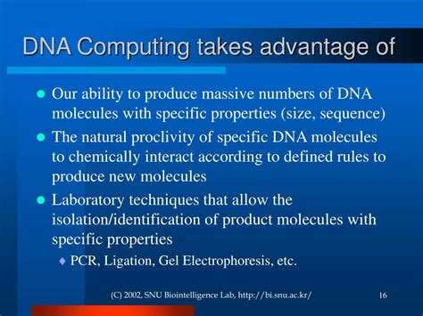 PPT DNA Computing Tutorial PowerPoint Presentation Free Download ID
