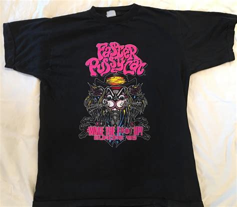 Faster Pussycat Original Vintage 1989 European Wtfu Tour T Shirt Size