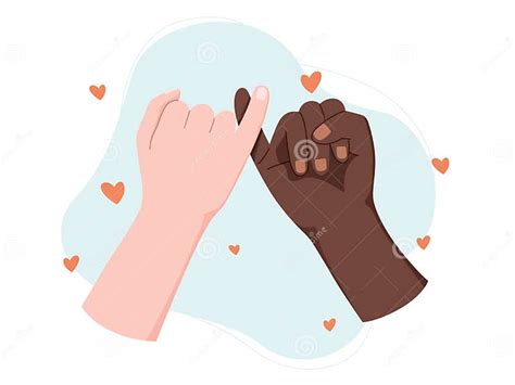 Pinky Promise Hands Gesturing Concept Of Reconciliation Of Friends Or