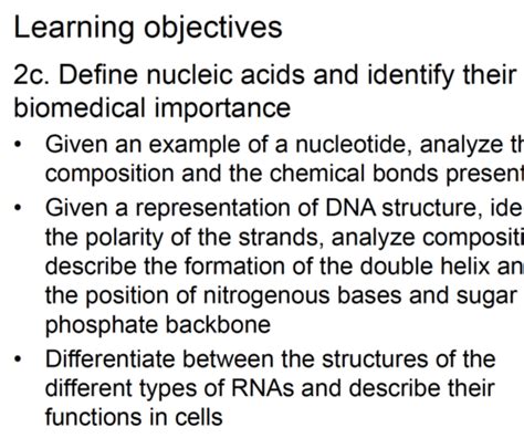 Nucleic Acids Flashcards Quizlet