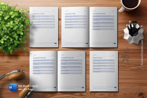 FAQ Guide Free MS Word Template Design And Layout Download Now PoweredTemplate Com
