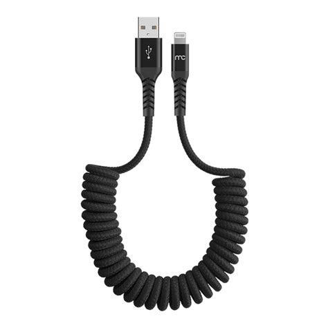 Usb A To Mfi Lightning Coiled Cable Cc 130 My Candy Tech