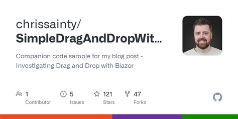 Github Chrissaintysimpledraganddropwithblazor Companion Code Sample