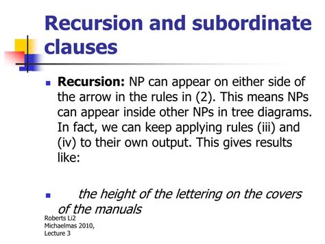 PPT Lecture Three Phrase Structure Rules PowerPoint Presentation