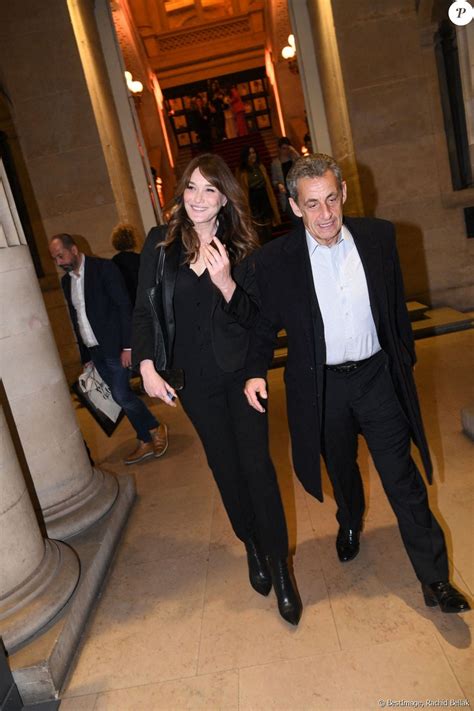 Exclusif Nicolas Sarkozy et sa femme Carla Bruni Sarkozy Dîner des