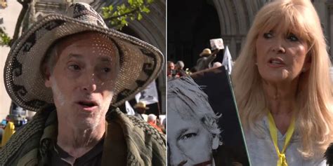 Im Really Really Frightened Julian Assange Supporters Rally