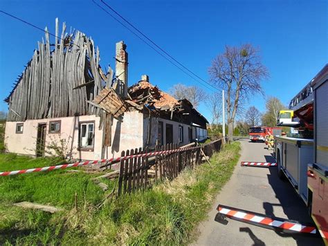 Katastrofa budowlana w gminie Stare Pole Zawalił się dach domu na