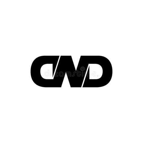 Letter Dnd Simple Monogram Logo Icon Design Stock Vector