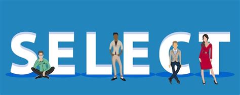 Premium Vector People On Select For Web Mobile App Presentations