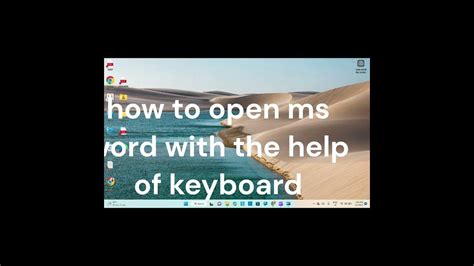 How To Open Ms Wordms Word Ko Kaise Start Kare Ms Word Open Ms Word