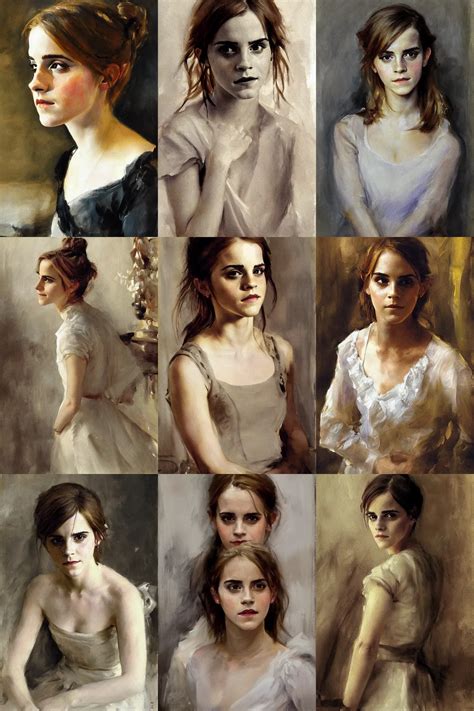 Emma Watson Painting By Anders Zorn Stable Diffusion OpenArt