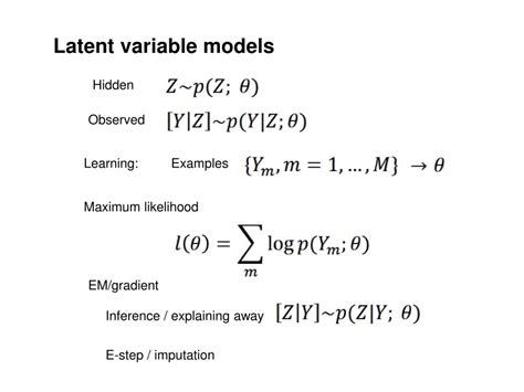 Ppt Latent Variable Hierarchical Models In Computational Neural
