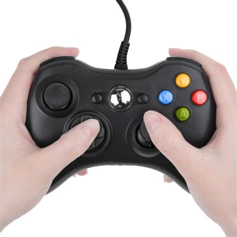 Usb Wired Joypad Gamepad Black Controller For Official Microsoft Pc For