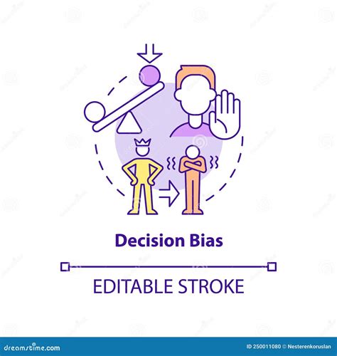 Decision Bias Concept Icon Vector Illustration CartoonDealer Com 250011080
