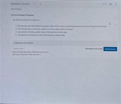solved question 12 of 22 view policies
