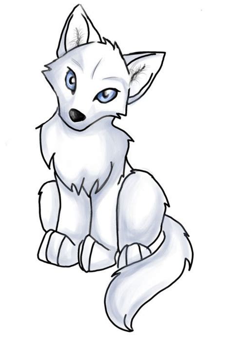 Cartoon Wolf Drawing Wolf Drawing Easy Husky Drawing Cute Wolf