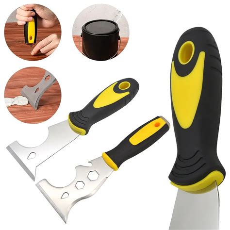 블레이드 흙손 건설 도구 스테인레스 스틸 페인트 스크레이퍼 페인트 퍼티 스크레이퍼 도구 주걱 채우기 코킹 제거