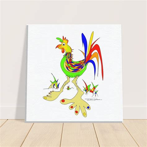 The Unique Picasso Bird Square Slim Canvas Etsy