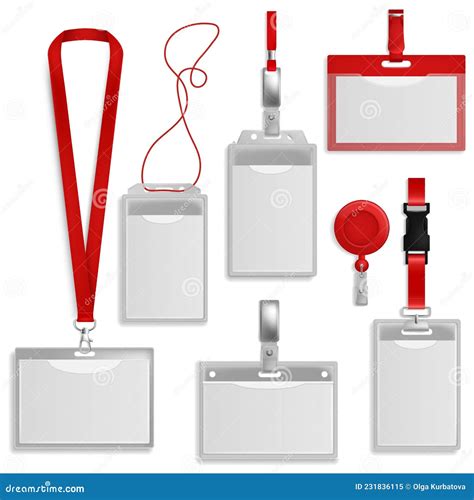 Plastic Id Cards Identification Badge Blank Authentication Security Card Tags With Holder And