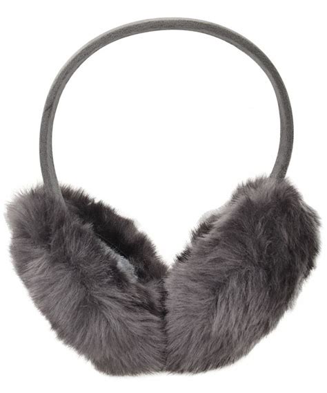 Womens Winter Faux Fur Ear Warmers Earmuffs Soliddark Grey Cx11uhoax4n