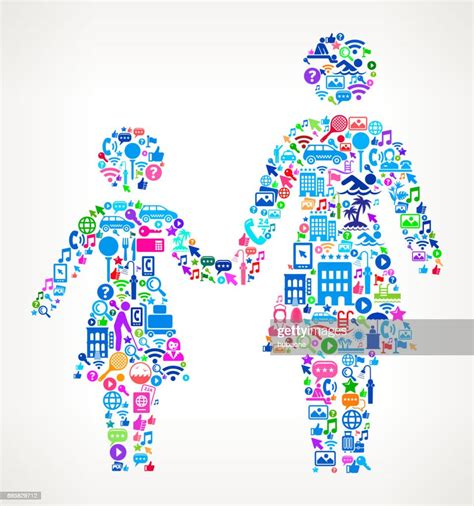Mother And Daughter Resort Hotel And Hospitality Industry Icon