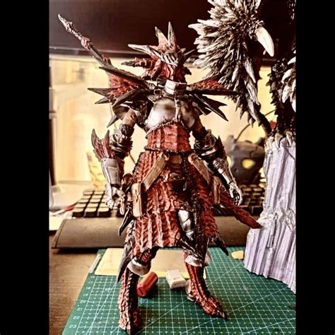 頑聚同樂會 魔物獵人 獵人裝 雄火龍 雄火獵人 太刀 雄火劍士 白模 塗裝 上色 Gk 黑炎王裝 轟龍裝 角龍裝 麒麟裝 蝦皮購物
