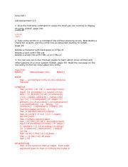 Lab Assignment 1 2 Doc Linux OS I Lab Assignment 1 2 1 Give The