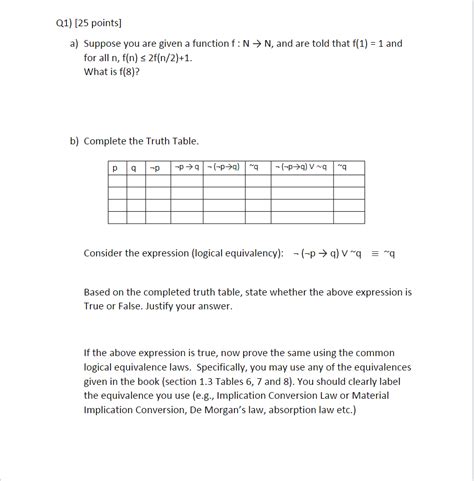 Solved A Suppose You Are Given A Function F NN And Are Chegg