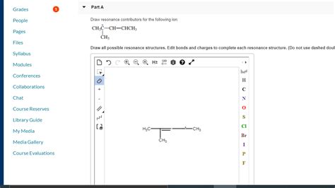 Solved Part A Grades People Draw Resonance Contributors For Chegg