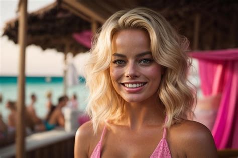 Premium Ai Image Margot Robbie Costume Barbie