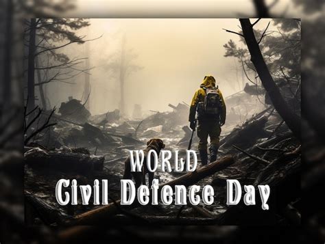 Premium Psd World Civil Defence Day