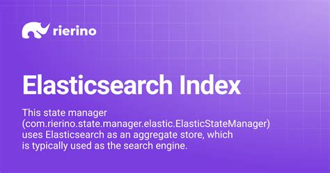 Elasticsearch Index Rierino