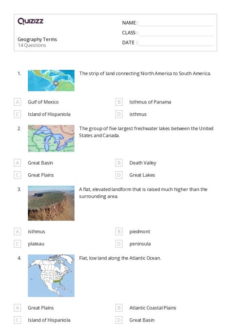 50 Geography Worksheets On Quizizz Free And Printable