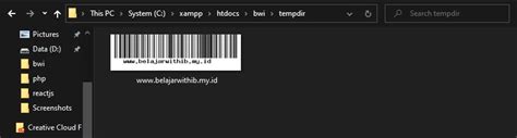 Cara Generate Barcode Menggunakan PHP BelajarwithIB