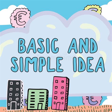 Conceptual Caption Basic And Simple Idea Business Approach Plain Mental Images Or Suggestions A