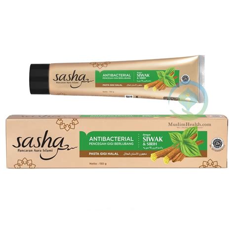 Sasha Siwak Toothpaste Herbal Antibacterial Gold With Betal Extract