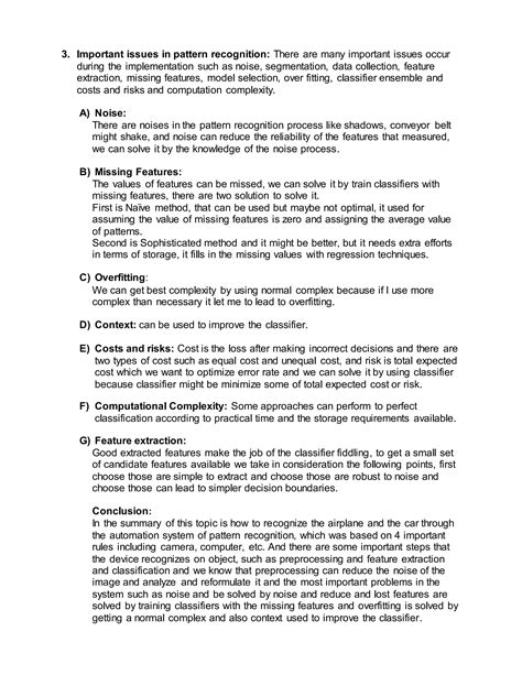 Pattern Recognition Research Conclusion Inforamtion 2020 Docx