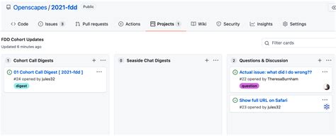 Github Clinics Fdd And Noaa Nmfs · Issue 81 · Openscapes How We Work · Github