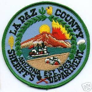 Arizona La Paz County Sheriffs Department Arizona Patchgallery