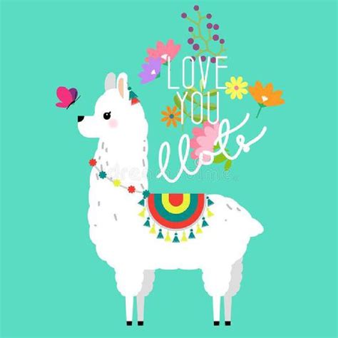 Llama Lama Glama Arte De Mariposa Dibujos De Animales Dibujo