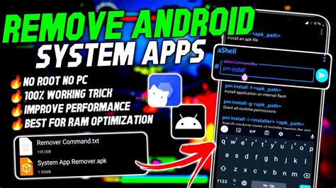 Improve Device Performance | How To Remove System Apps | Stable Fps & Performance | No Root ...